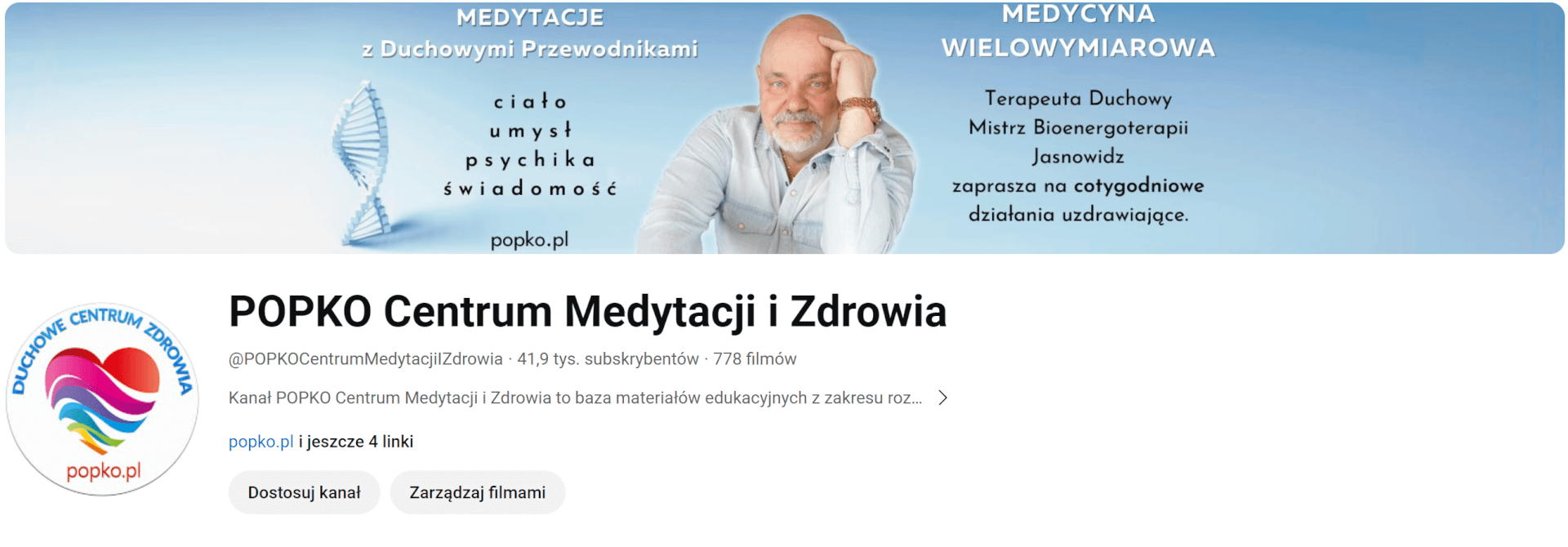 YouTube POPKO TV, YouTube POPKO MEDITATION WORLD - Popko